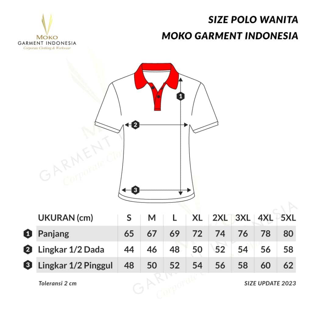 Size Chart | Moko Garment Indonesia